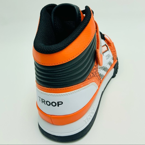 Troop | Shoes | Mens Troop Cobra Orange White Black Hightop Sneakers ...